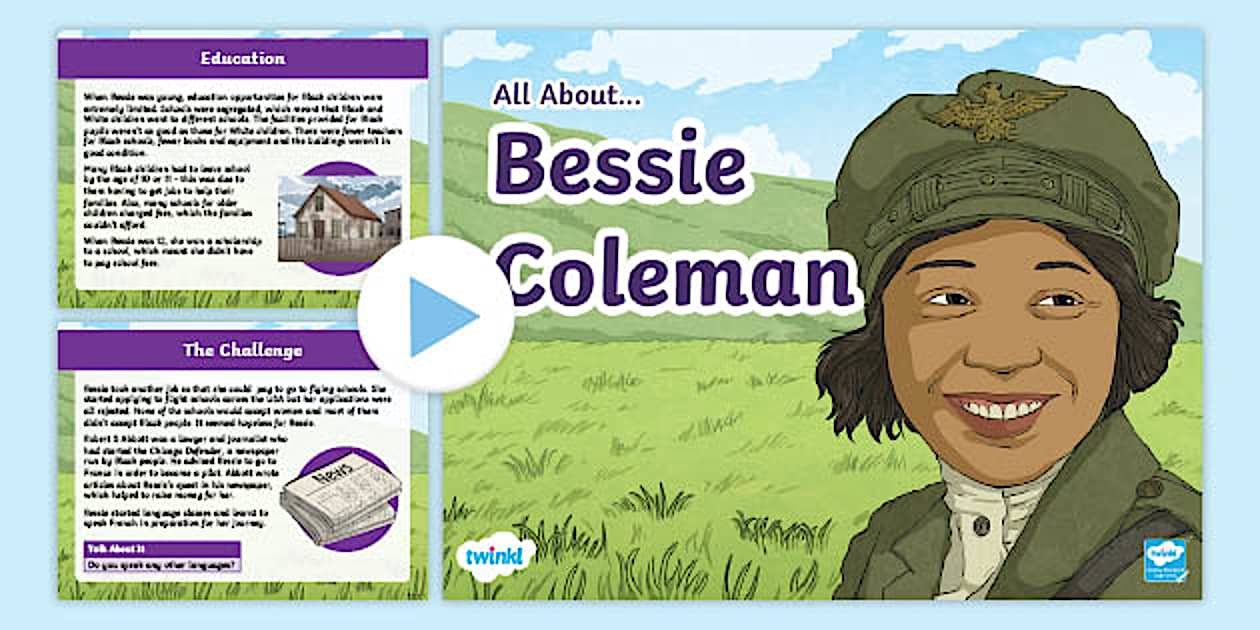 KS2 All About Bessie Coleman PPT (Hecho por educadores)