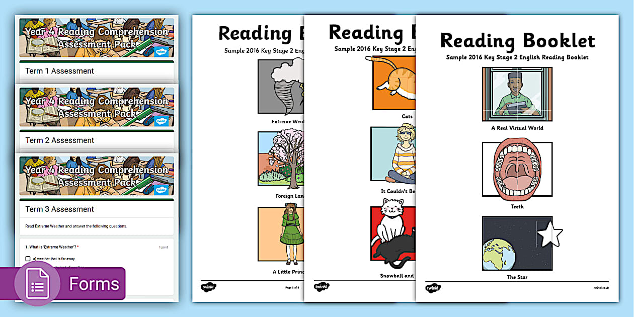 Year 4 Reading Comprehension Assessments | Worksheets