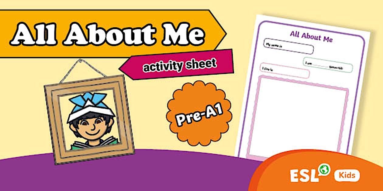 Write Your Age Activity Sheet for ESL Kids