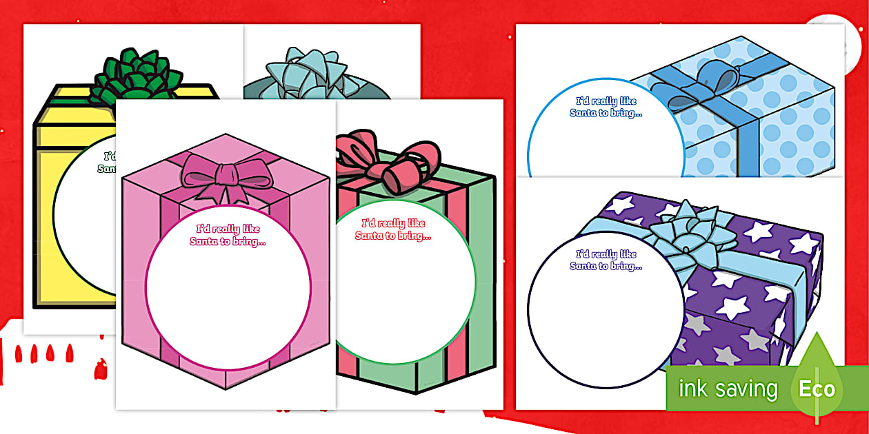 Editable My Special Present For Someone Else Writing Frame
