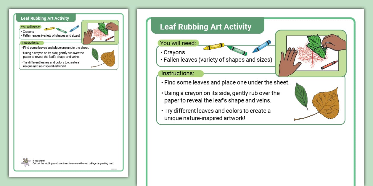 Singapore Leaf Rubbing Art Activity for Outdoor Learning