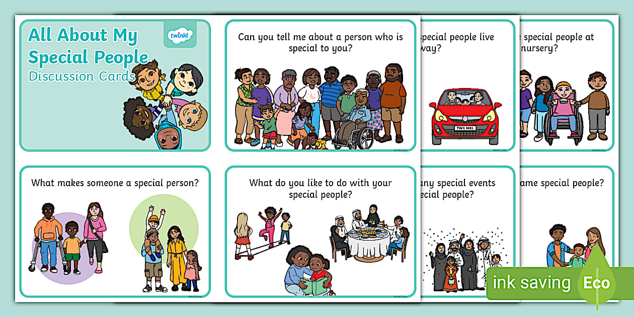 All About My Special People Discussion Cards (teacher made)