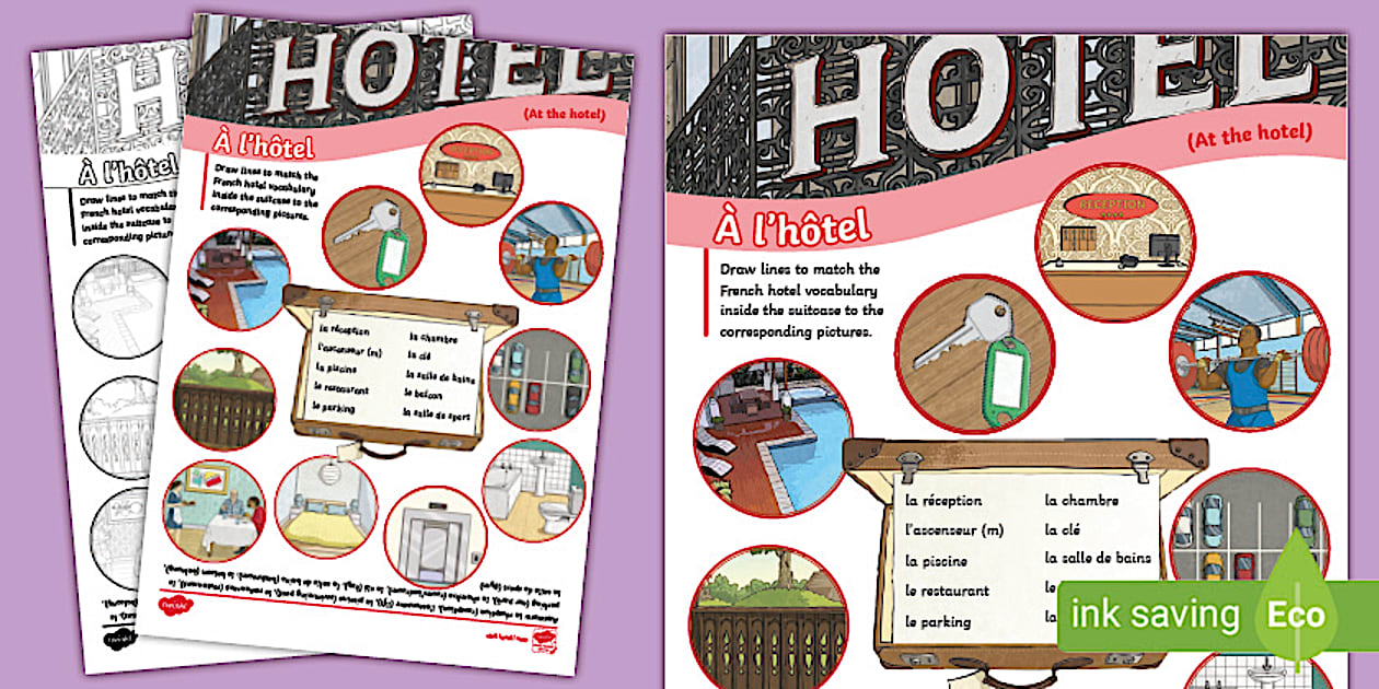 👉 French: Hotel Activity Sheet - KS2 (teacher made)