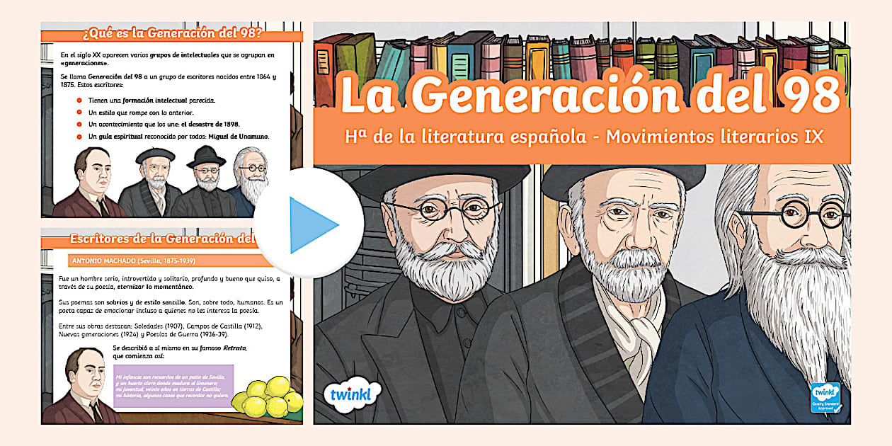 Presentación: La Generación del 98 - Hª de la literatura española