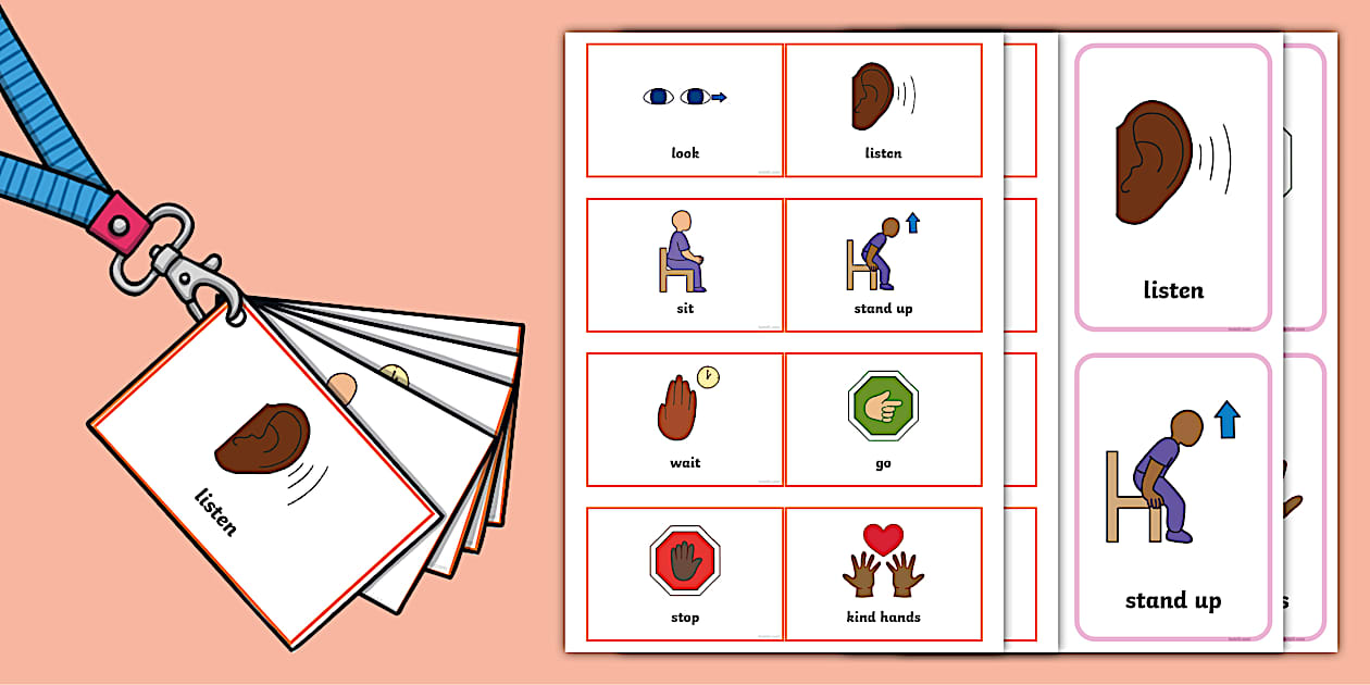 Twinkl Symbols: Kindergarten Instructions Cards - Twinkl