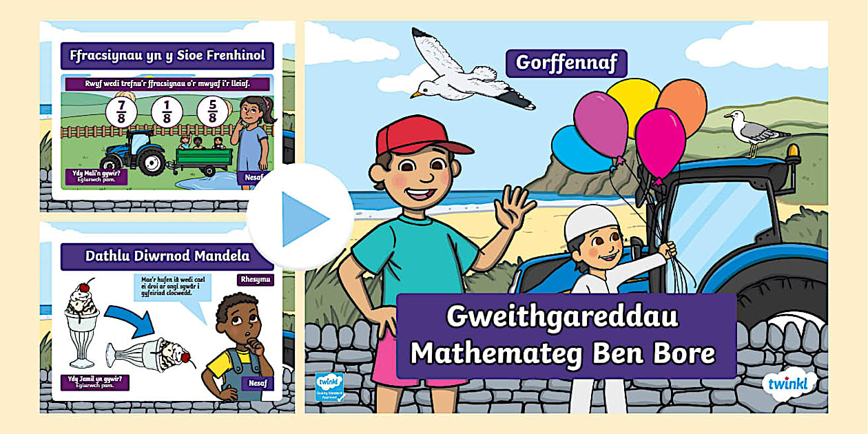 Gweithgareddau Mathemateg Ben Bore CC2: Gorffennaf