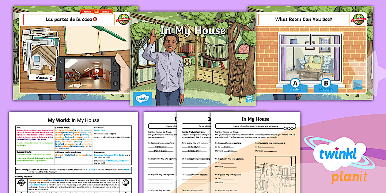👉 PlanIt Year 5 Spanish Lesson: In My House