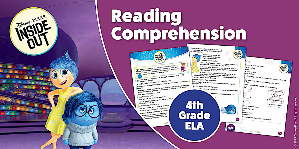 Inside Out: Fourth Grade Reading Comprehension Worksheet
