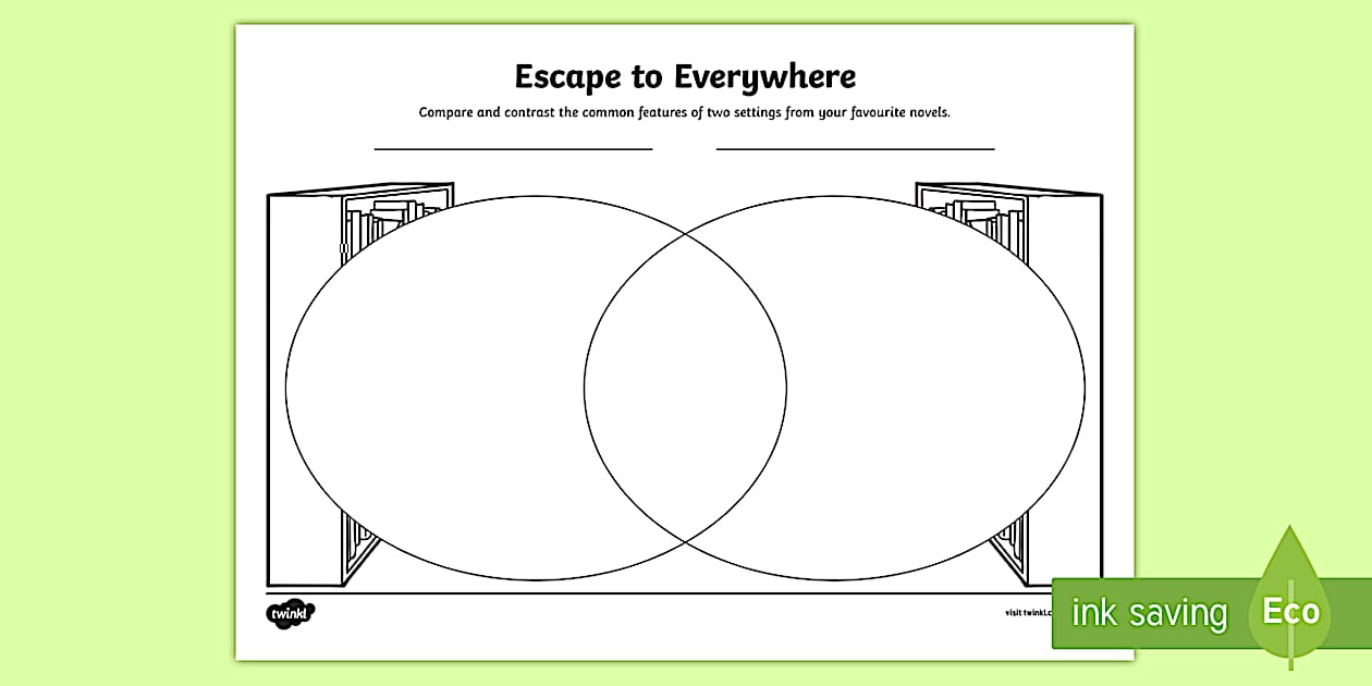 Book Week Venn Diagram Activity (teacher made) - Twinkl