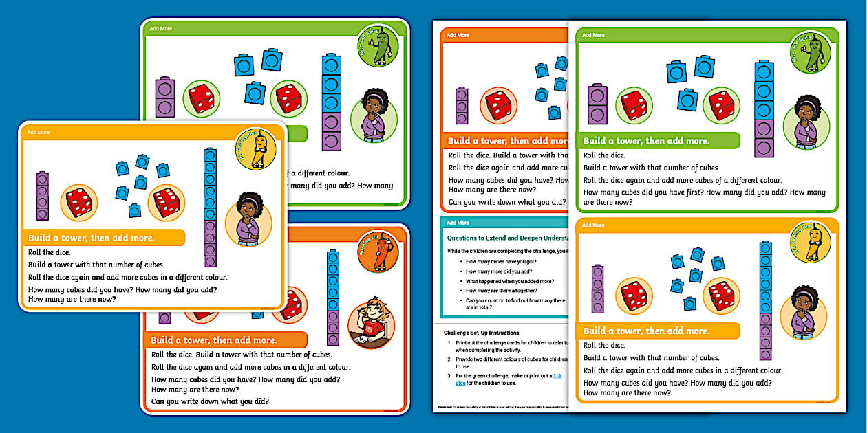 👉 Add More Chilli Challenges: Towers of Cubes | Twinkl