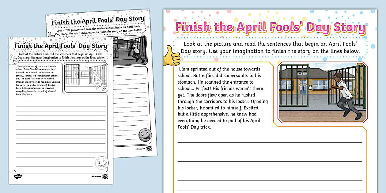 KS2 Finish the April Fools' Day Story Writing Template