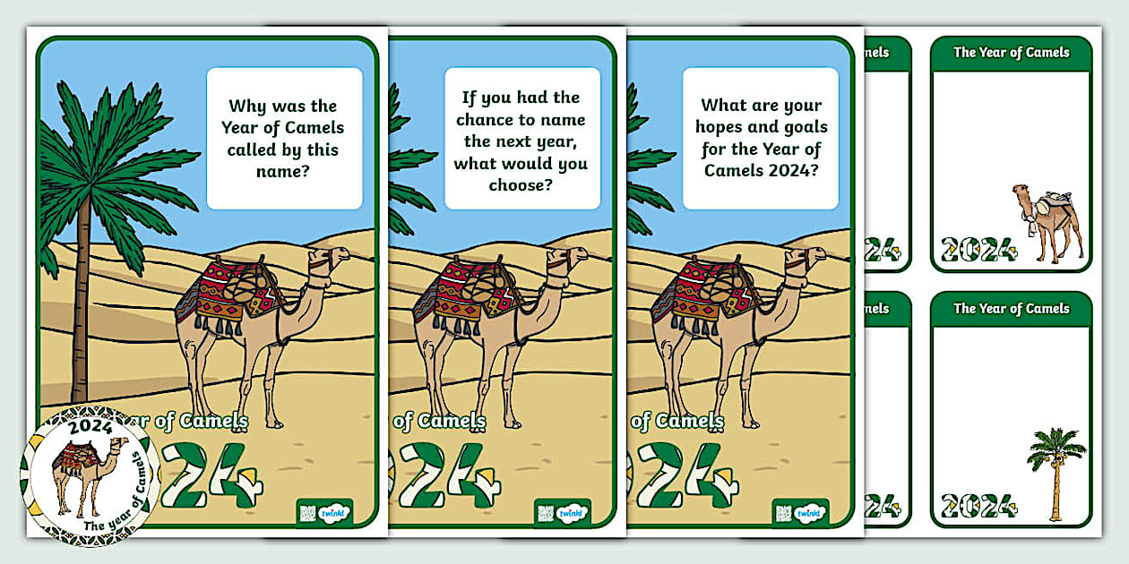 Year of the Camel 2024 Display Poster and Activity Cards