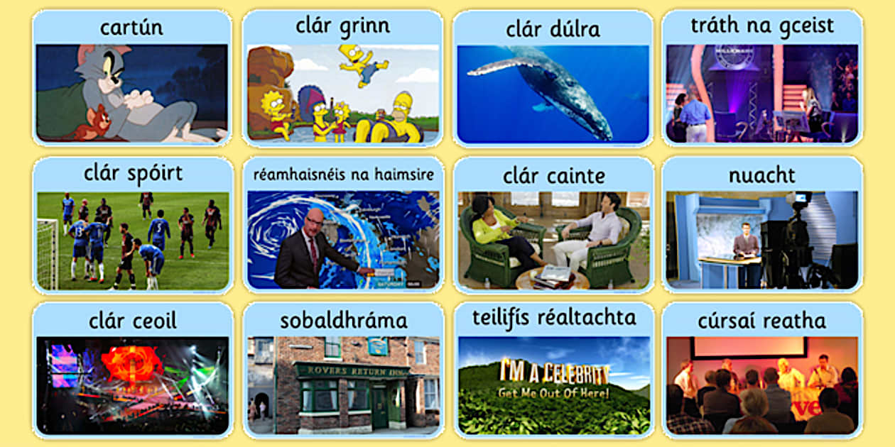 Cluiche as Gaeilge | An Teilifís | Twinkl | (teacher made)