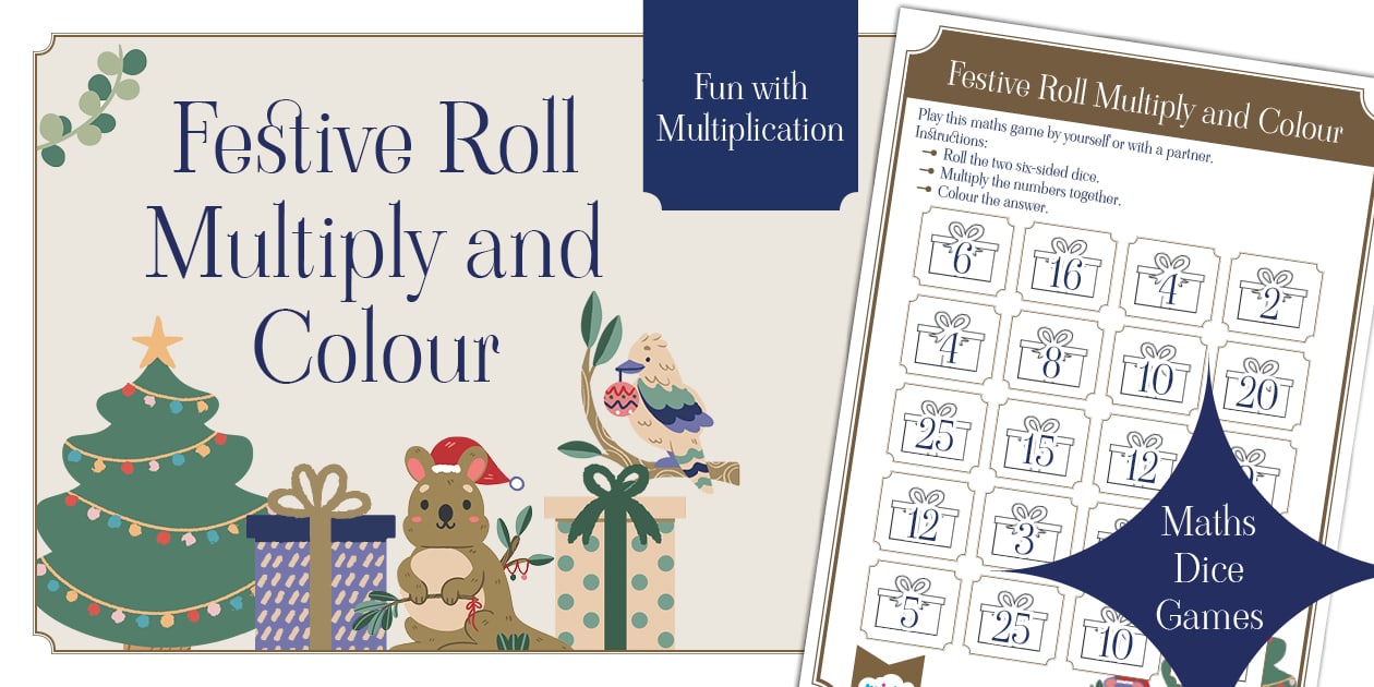 Festive Roll Multiply and Colour