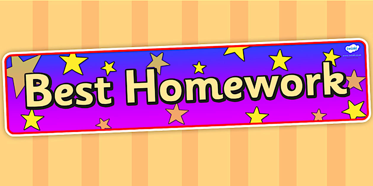 👉 Best Homework Display Banner (Teacher-Made) - Twinkl