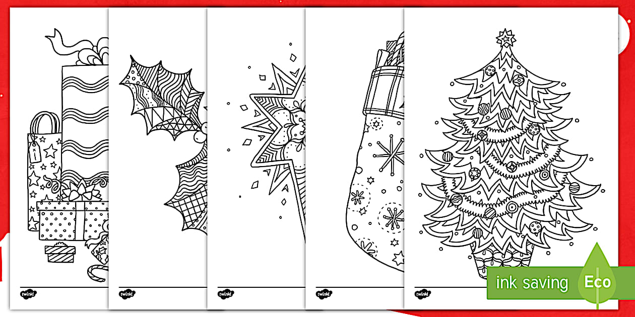 Coloriage de Noël à imprimer | Twinkl (teacher made)