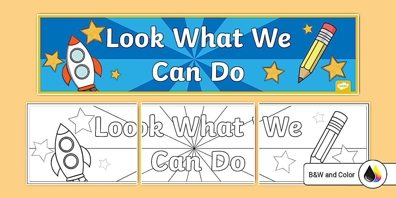 👉 Look What We Can Do Display Banner (teacher made)