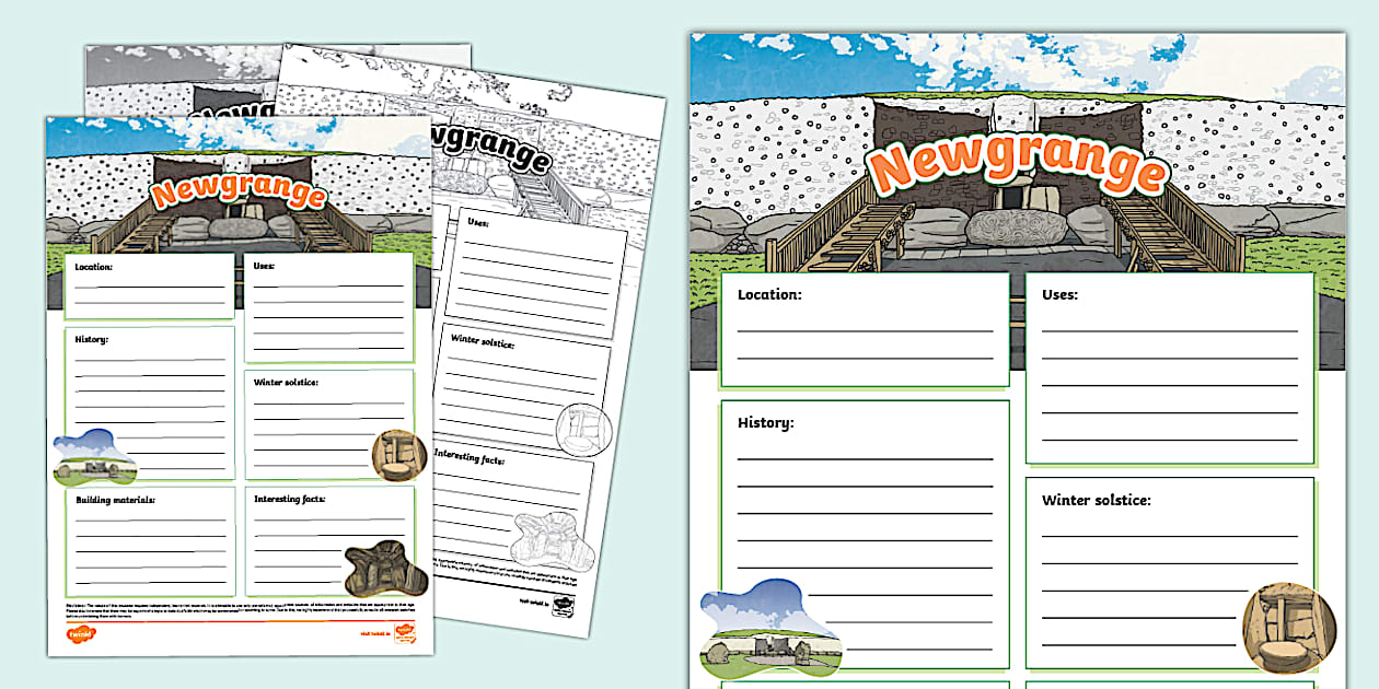Newgrange Fact File Template (teacher made) - Twinkl