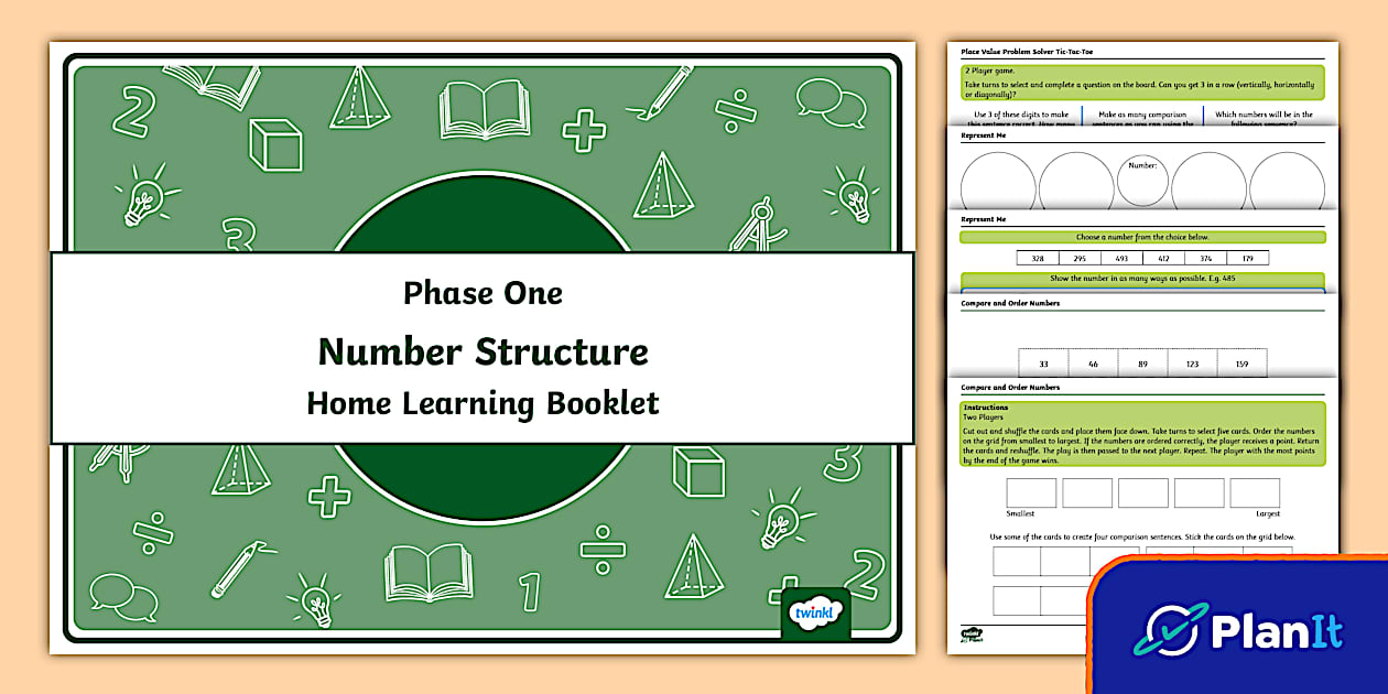 Phase 1 Number Structure Home Learning Booklet (During the third year)