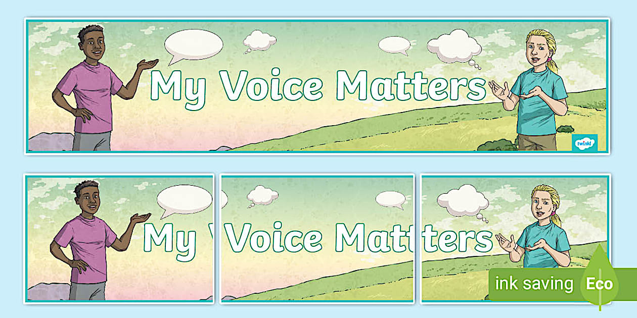 My Voice Matters Display Banner - KS2 (teacher made)