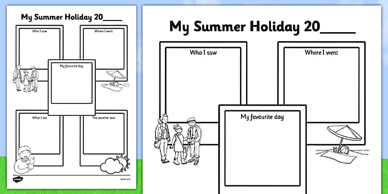 Summer Holiday Snapshots ASN Version (teacher made) - Twinkl