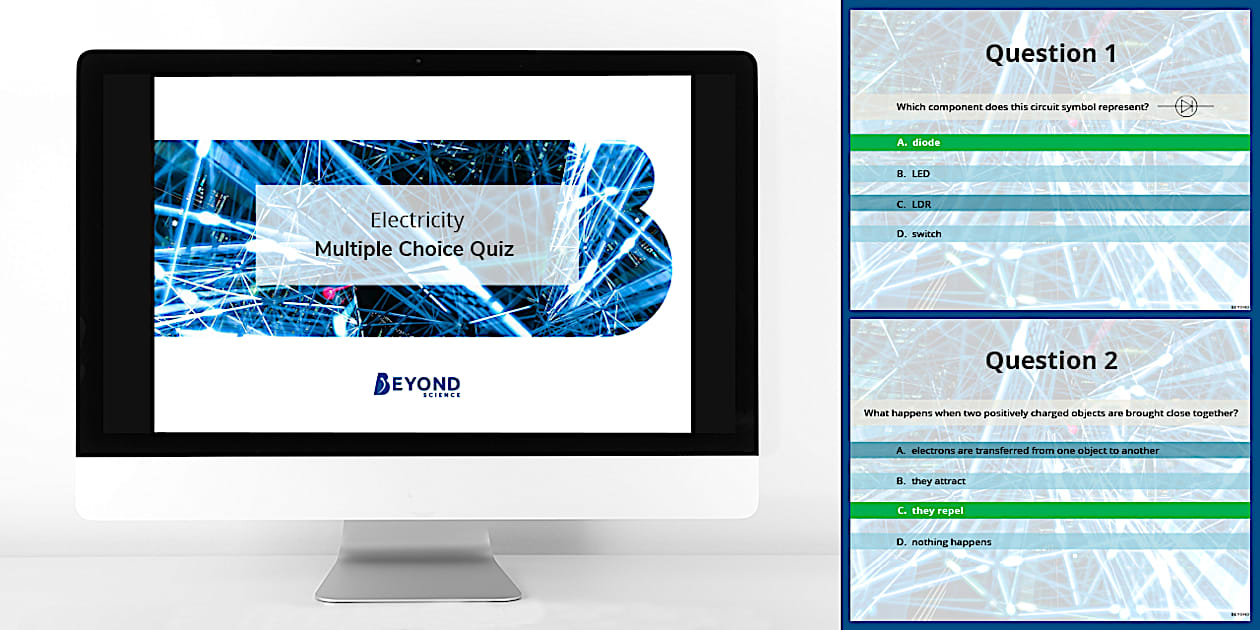 AQA GCSE Electricity Multiple Choice Quiz | Physics | Beyond