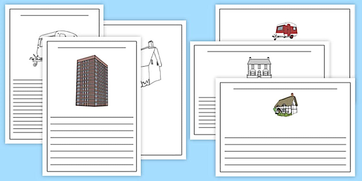 My House Design Writing Frames (teacher made) - Twinkl