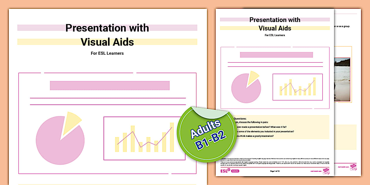ESL Presentation with Visual Aids Worksheet [Adults, B1-B2]