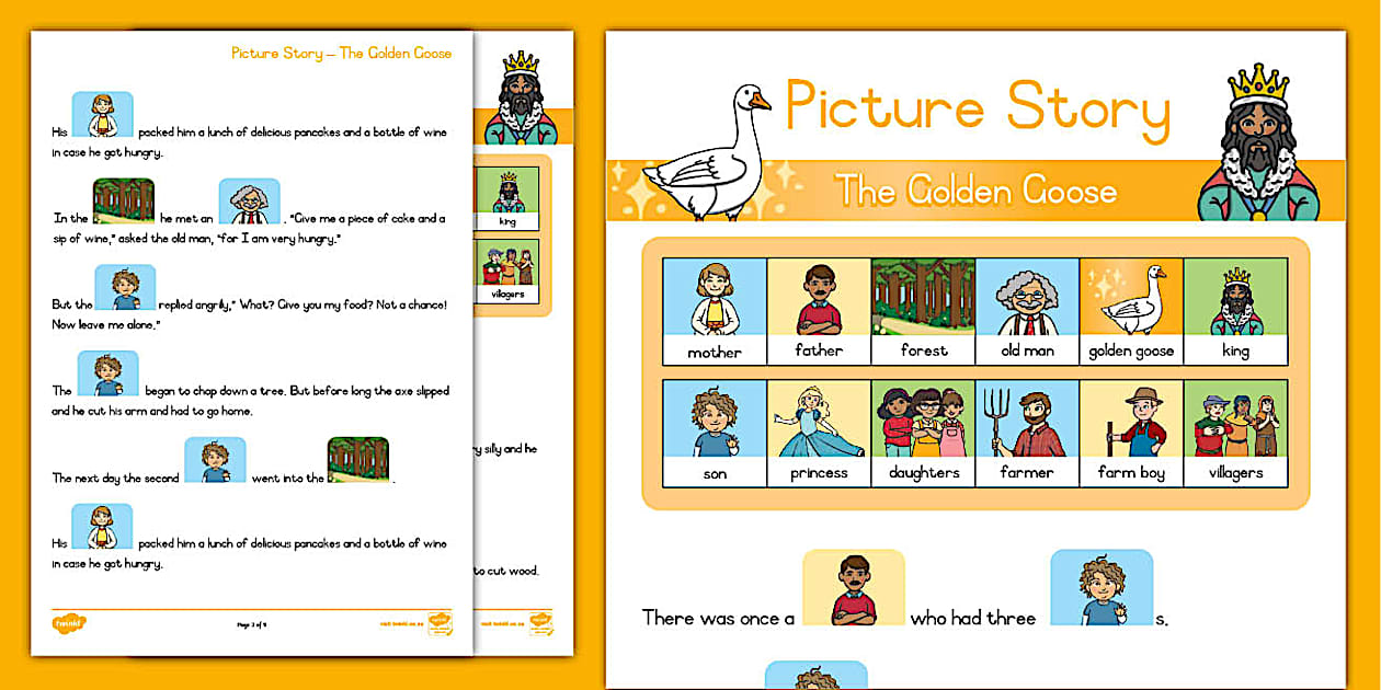 Picture Story - The Golden Goose (teacher made) - Twinkl