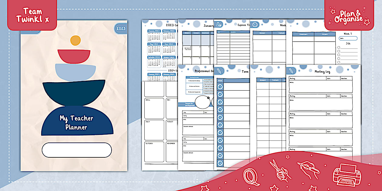 Australian Teacher Planner 2023 | Minimalist | Twinkl