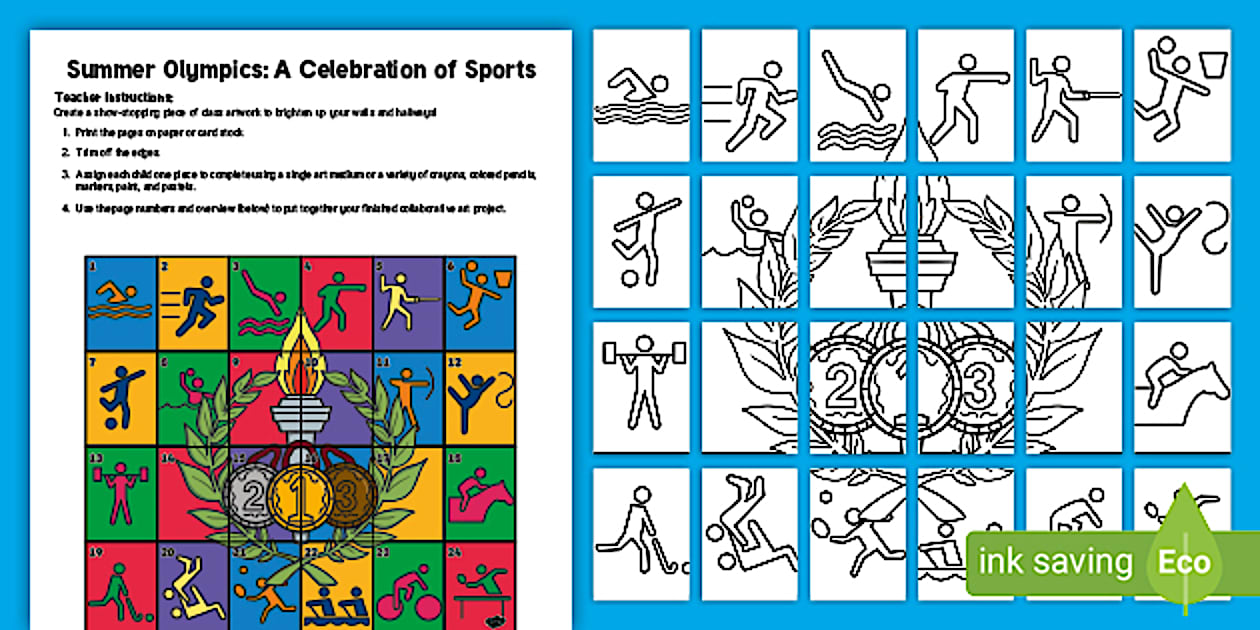 Collaborative Olympics Art Activities for Kids | Twinkl USA