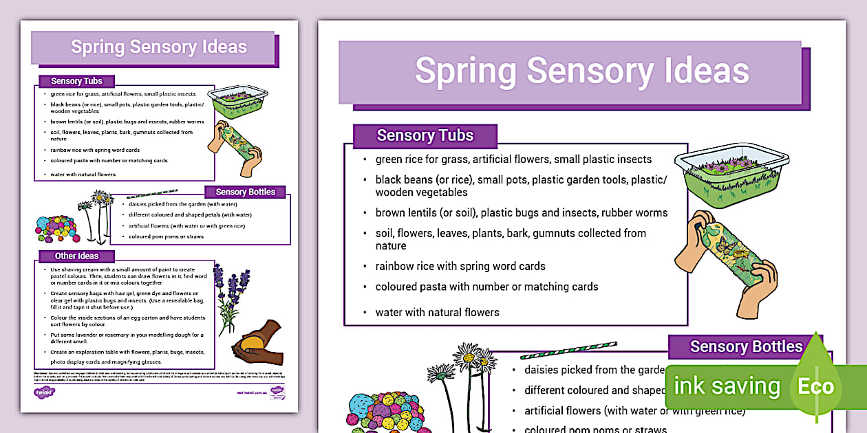 Spring Sensory Ideas