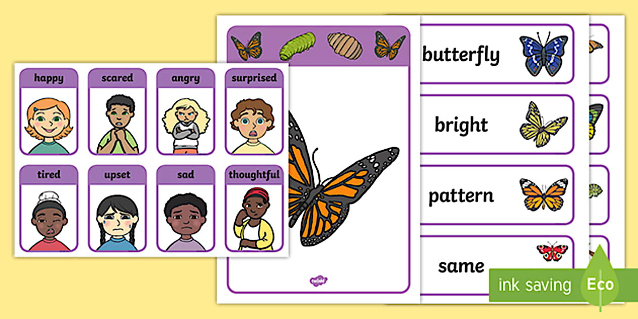 Butterfly Life Cycle Mind Map Starter Resource Pack - butterfly