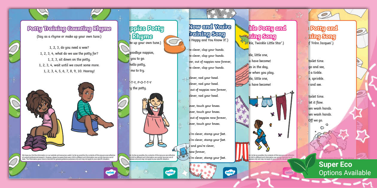 Potty and Toilet Training Songs and Rhymes Resource Pack