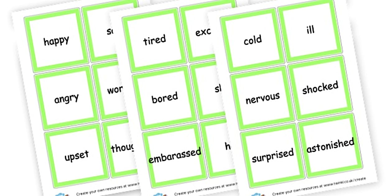 Emotions Cards (teacher made) - Twinkl