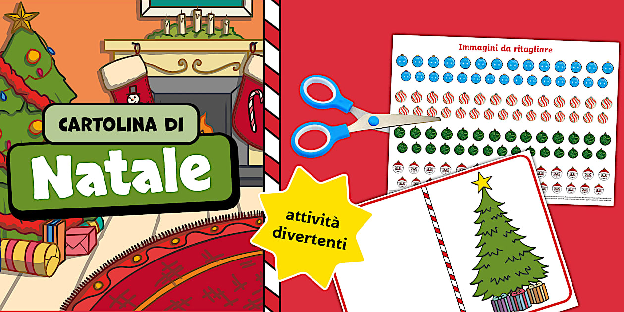Crea il tuo biglietto di Natale personalizzabile: taglia e incolla