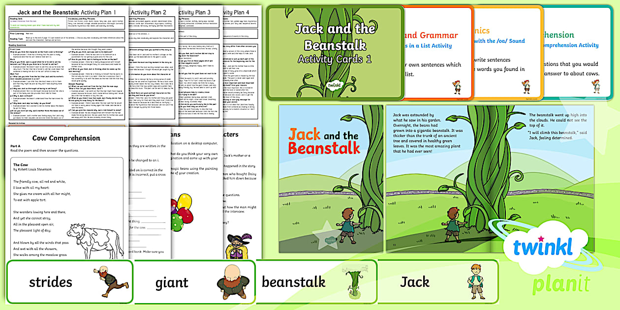 Jack and the Beanstalk Unit Pack Y2 (teacher made) - Twinkl