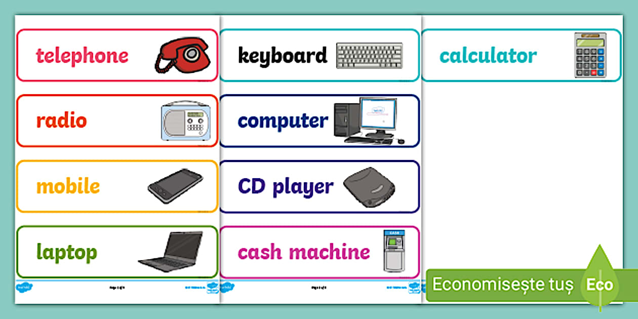 Black and White ICT Role Play Labels (teacher made) - Twinkl