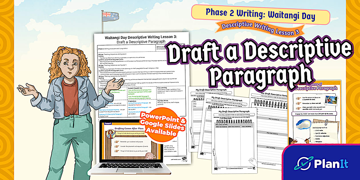 Waitangi Day Drafting a Descriptive Paraagraph