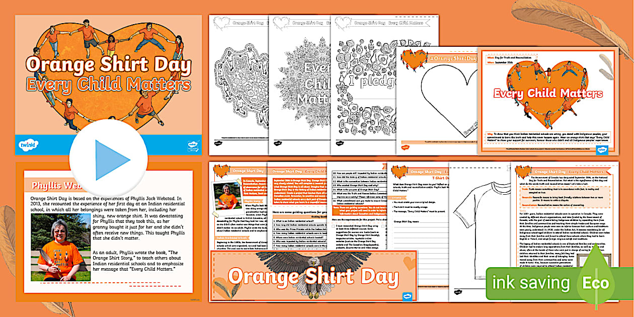 FREE! - Orange Shirt Day Activity Pack - Grades 4-6 - Twinkl