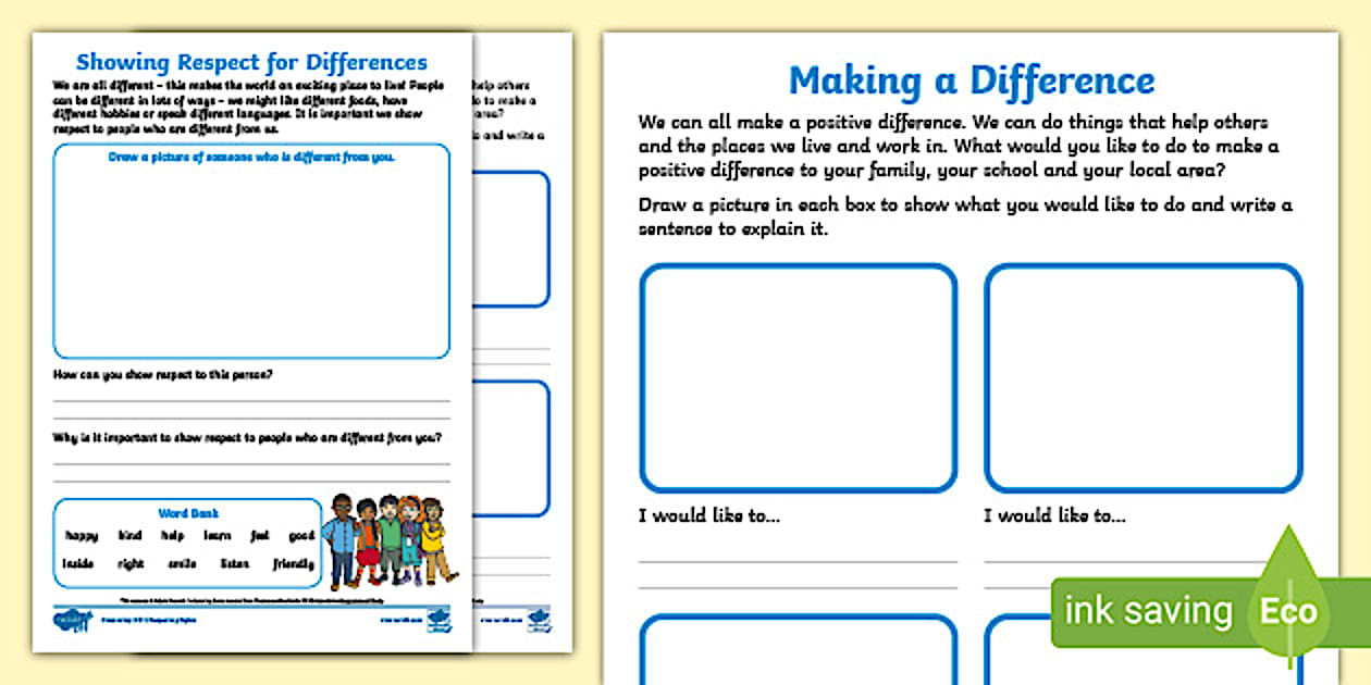 Citizenship KS1 Respecting Rights Home Learning Tasks