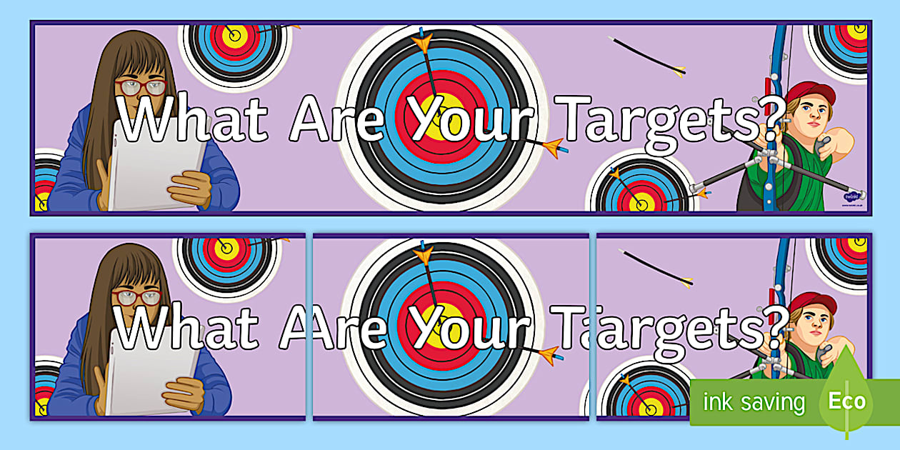 What Are Your Targets? Banner (teacher made) - Twinkl