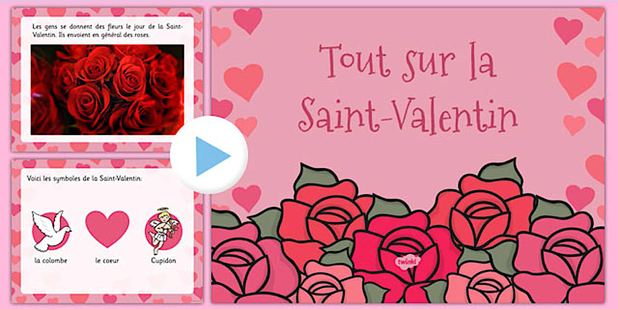 EYFS All About Valentine's Day PowerPoint French