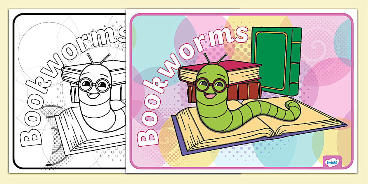 Bookworms Display Poster (teacher made) - Twinkl
