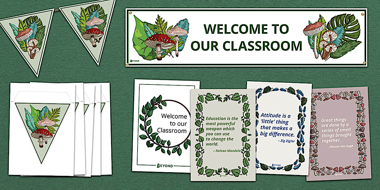 Botanical Themed Classroom Display Pack (Teacher-Made)