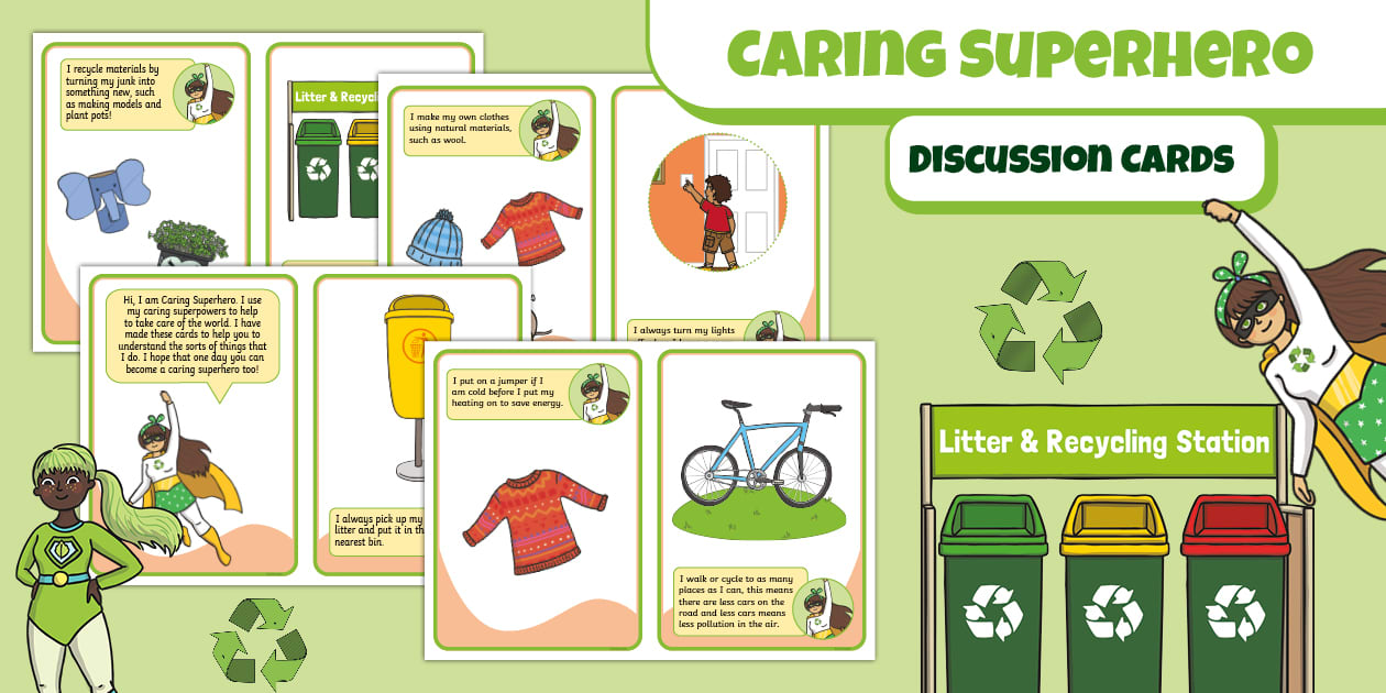 Caring Superhero Discussion Cards