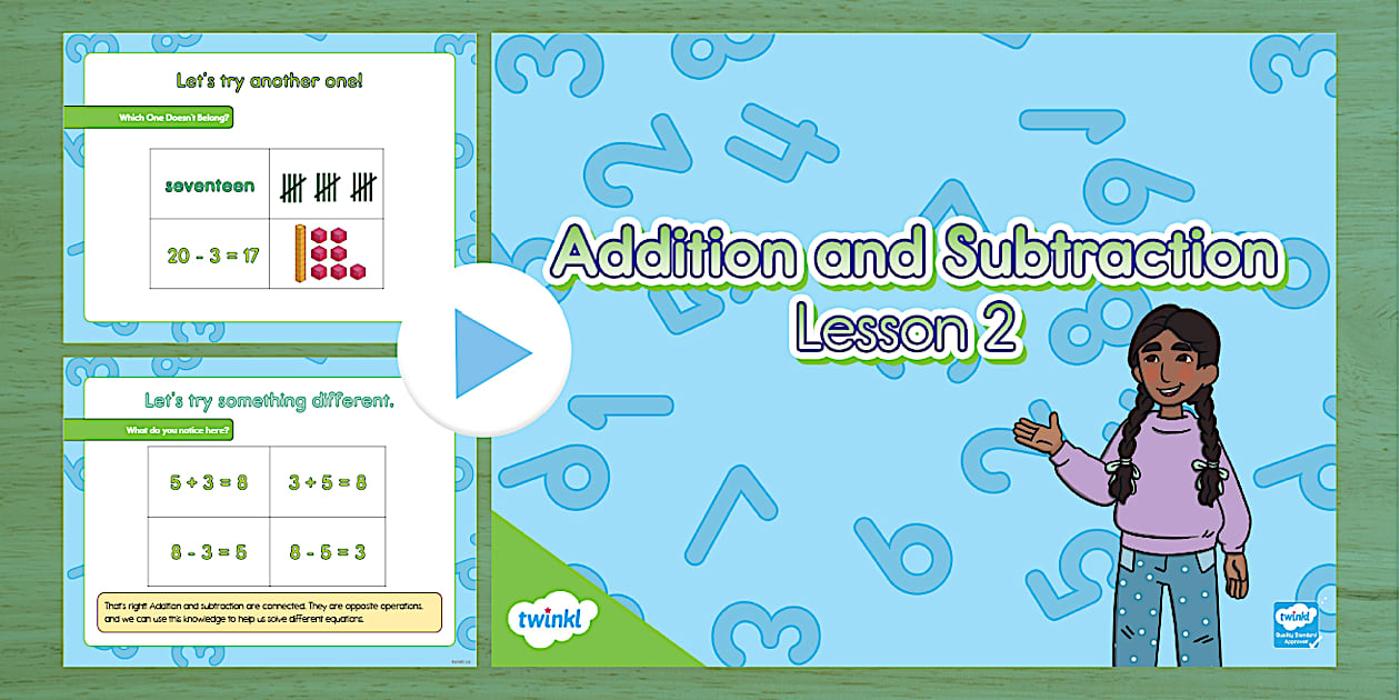 Grade 1 Addition and Subtraction PowerPoint Lesson 2