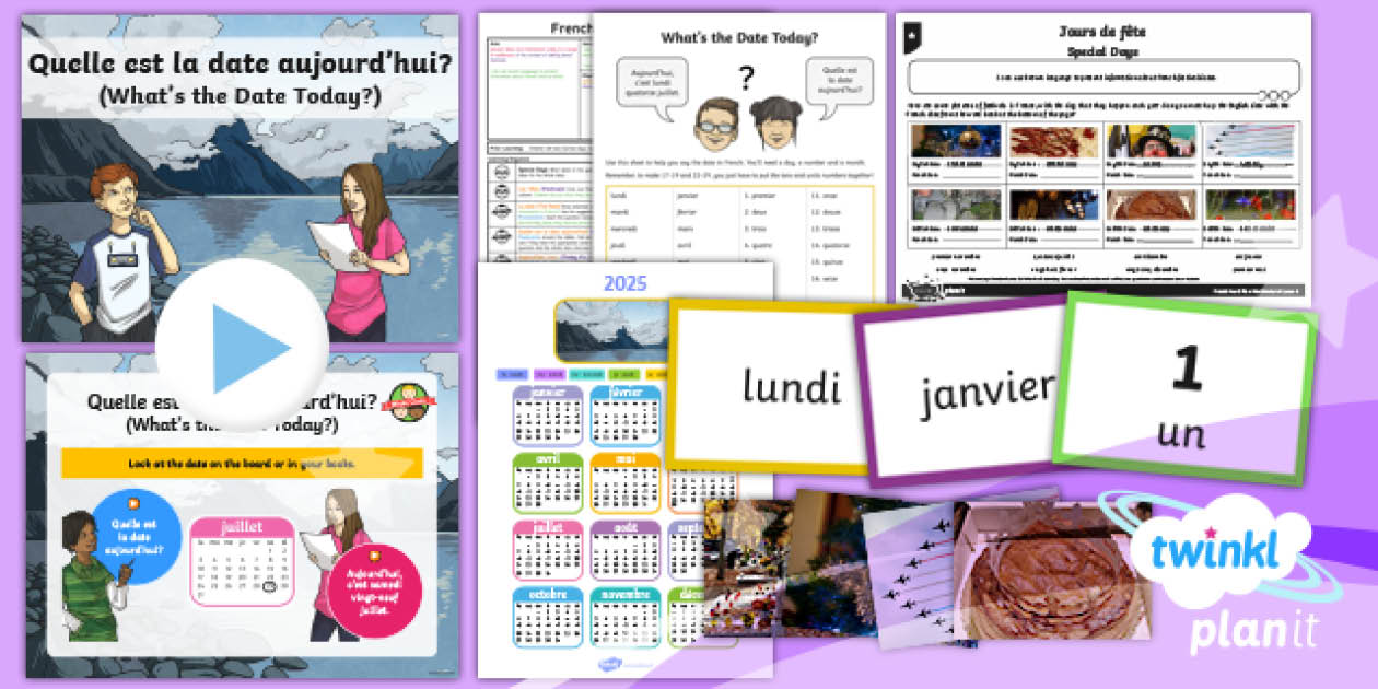 Writing the date in French worksheet - What’s the Date?