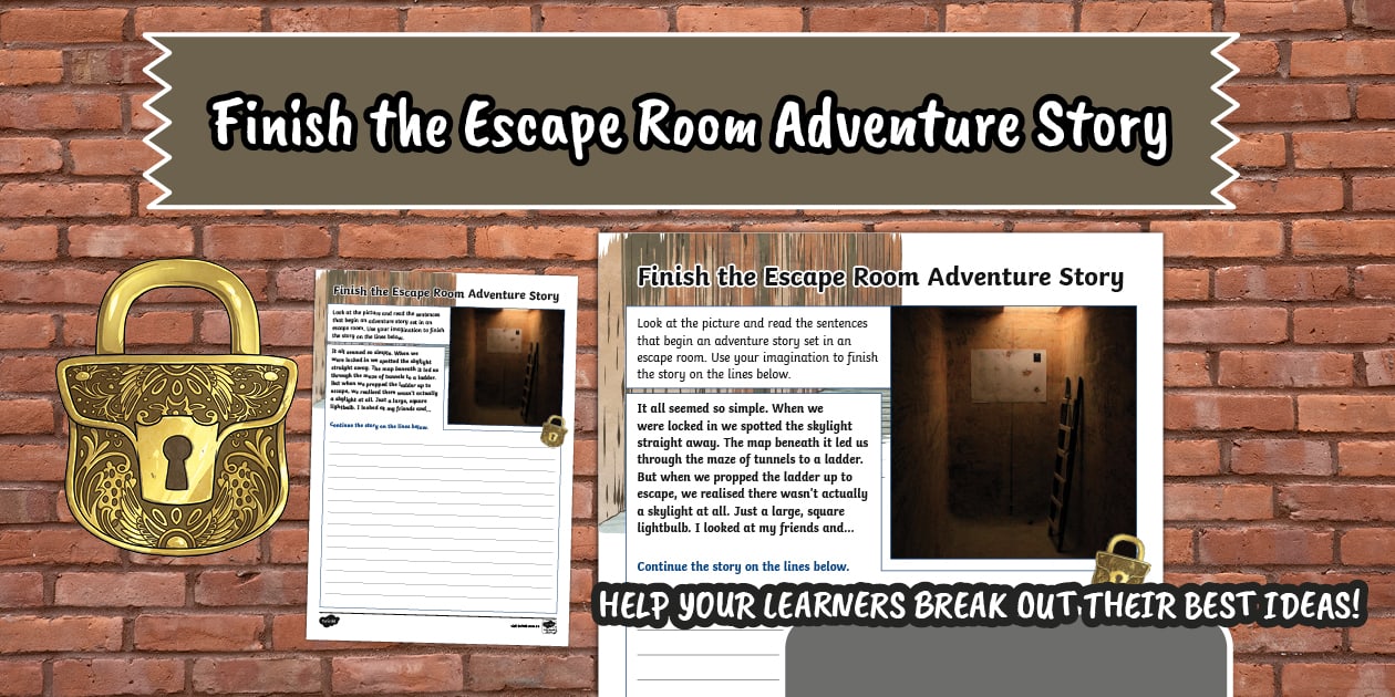 * NEW * Finish the Escape Room Adventure Story