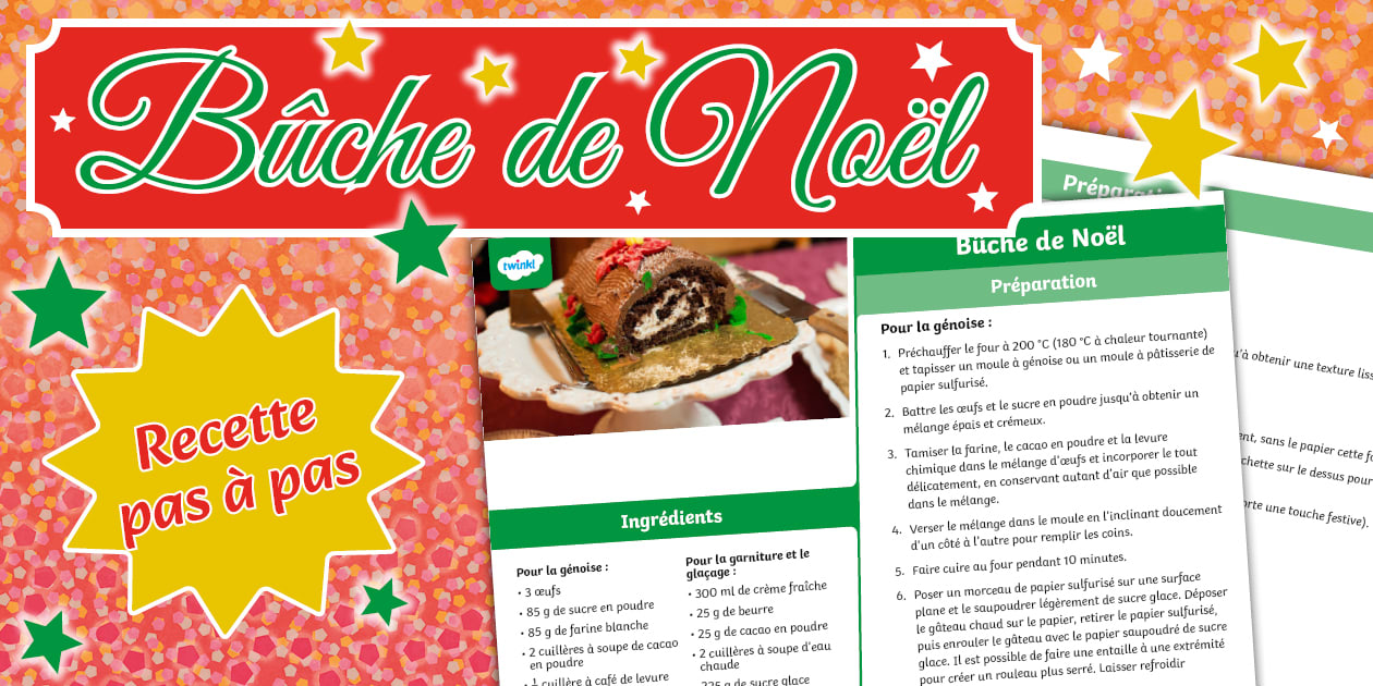 Recette de la bûche de Noël